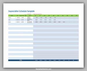 27+ Sample Depreciation Schedule - sample schedule