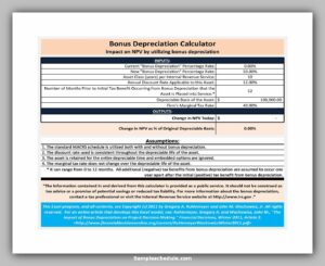 27+ Sample Depreciation Schedule – sample schedule