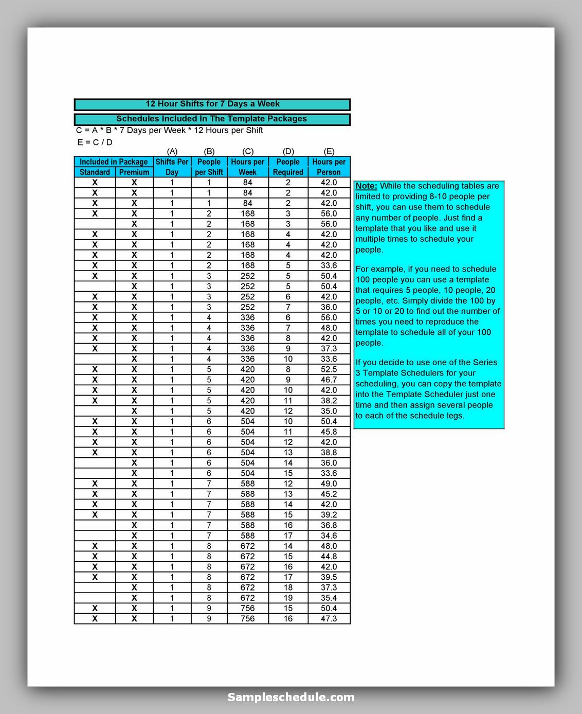 20 DuPont Shift Schedule Free - sample schedule