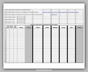 60+ Best Practices Hourly Schedule Template Excel & Word – sample schedule