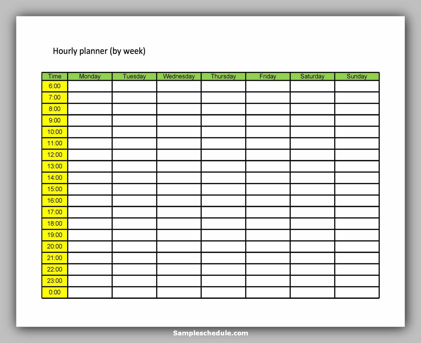60+ Best Practices Hourly Schedule Template Excel & Word - sample schedule