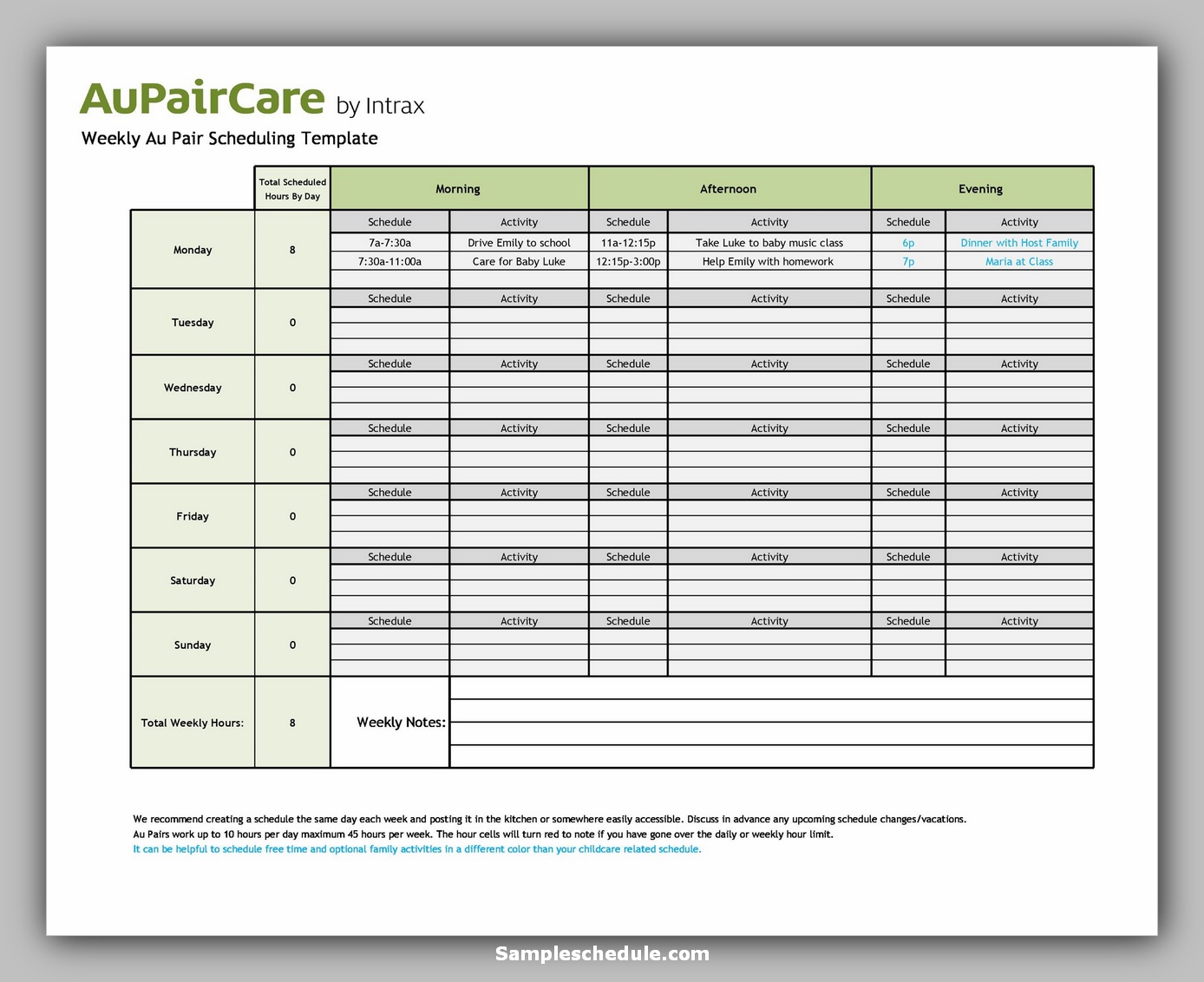 60+ Best Practices Hourly Schedule Template Excel & Word – sample schedule
