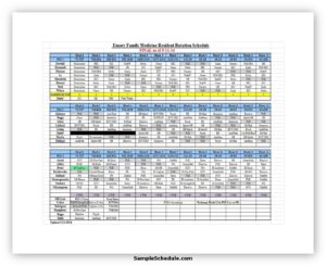 51 Free Rotation Schedule Template - sample schedule