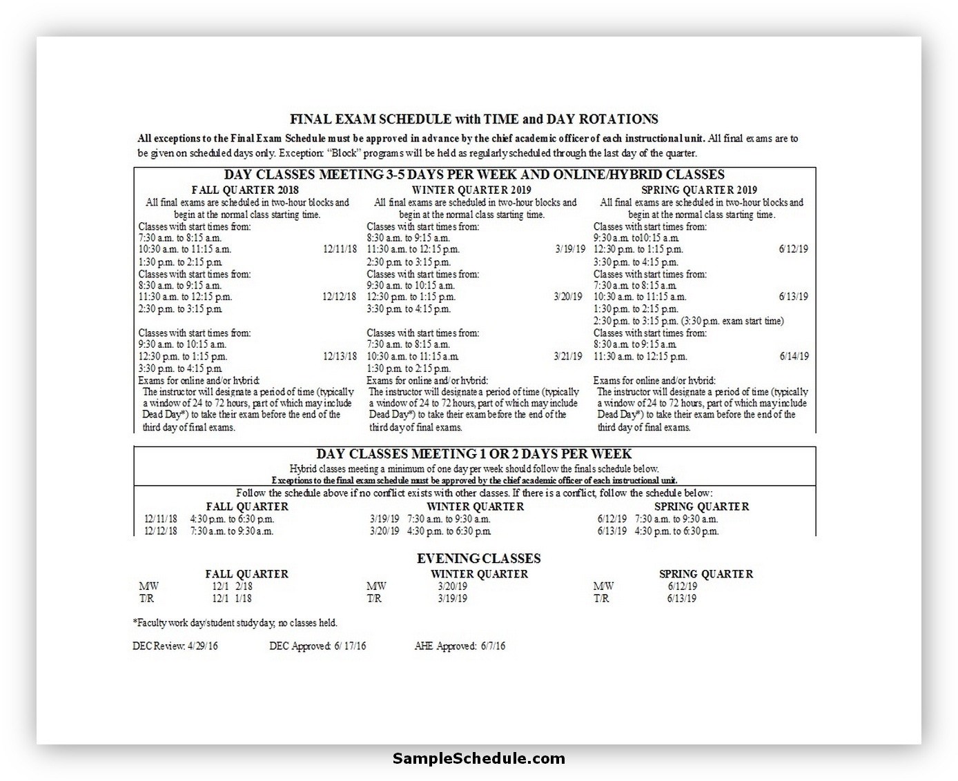 51 Free Rotation Schedule Template - sample schedule