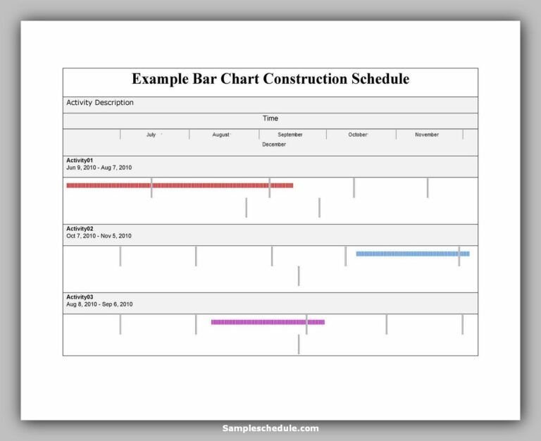 18 Construction Work Schedule Template