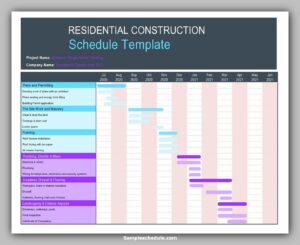 18 Construction Work Schedule Template – sample schedule