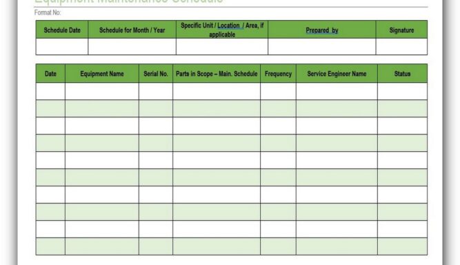 9+ Best Landscape Maintenance Schedule Template - sample schedule