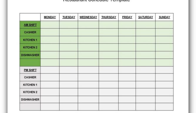 15+ Useful Lunch Schedule Template To Make A Discipline and Healthy ...