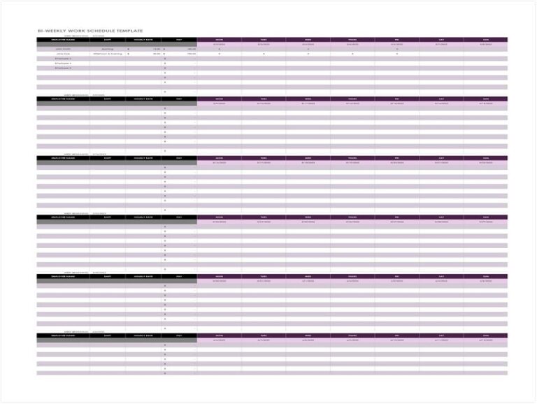 10+ Best Weekly Training Schedule - sample schedule