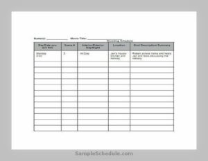 8+ Free Film Production Schedule Example & Template – sample schedule