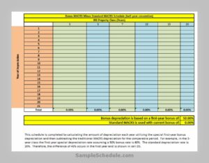 25+ Depreciation Schedule Template Excel Free to Use – sample schedule