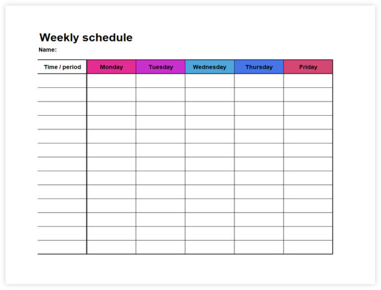 Free microsoft excel weekly schedule template - questpoints Free microsoft excel weekly schedule template - questpoints