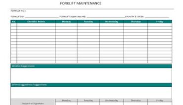 10+ Best Machine Maintenance Schedule Template (PDF WORD EXCEL ...
