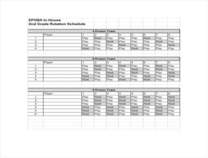 13+ Outstanding On Call Rotation Schedule Template - sample schedule