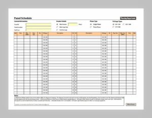 25+ Free Panel Schedule Template Excel - sample schedule