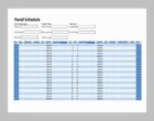 25+ Free Panel Schedule Template Excel - sample schedule