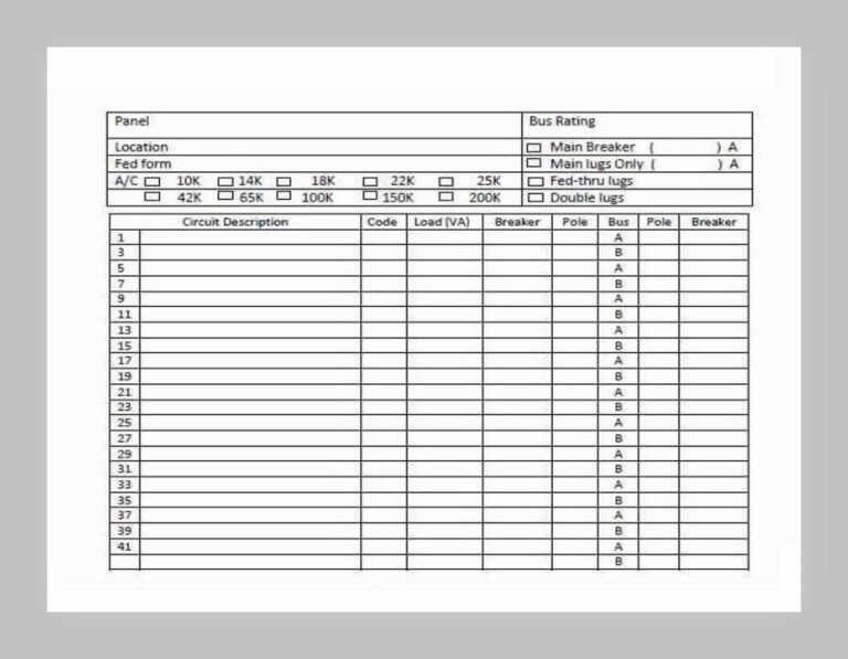 25+ Free Panel Schedule Template Excel – sample schedule