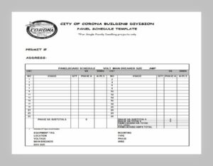 25+ Free Panel Schedule Template Excel - sample schedule