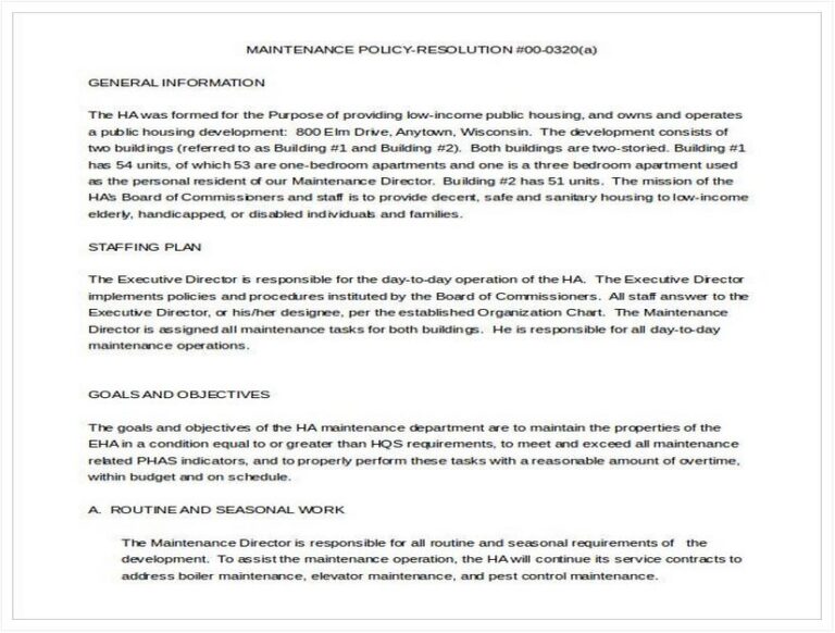 20+ Free Preventive Maintenance Schedule Template (Excel, Word & PDF ...