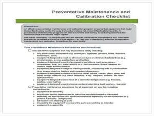 20+ Free Preventive Maintenance Schedule Template (Excel, Word & PDF ...