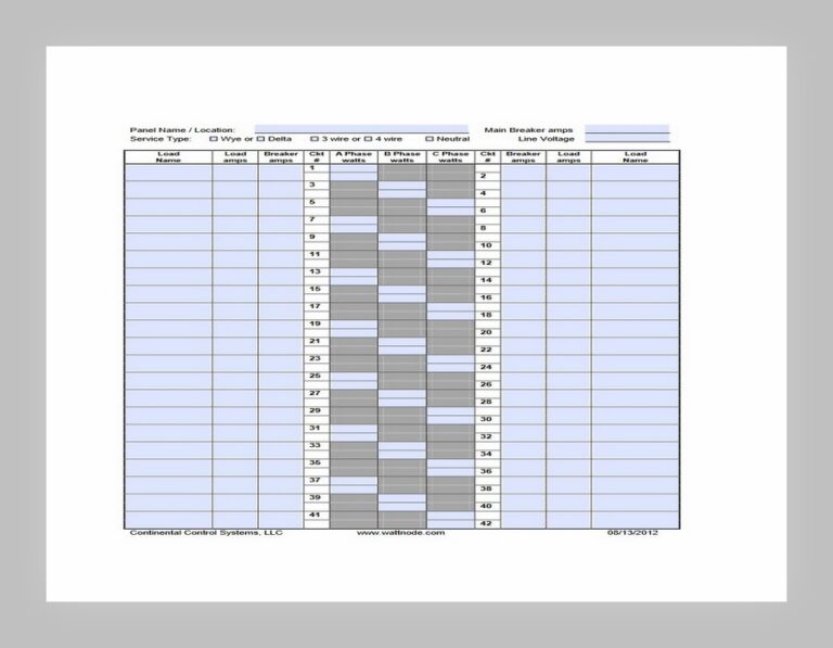 25+ Free Panel Schedule Template Excel – sample schedule