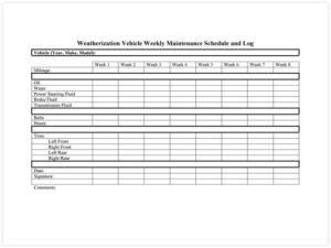 50 Best Vehicle Maintenance Schedule Template - sample schedule