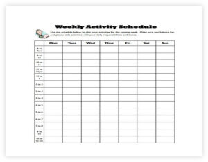 20+ Best Activity Schedule Templates (PDF, Word, Excel) - sample schedule