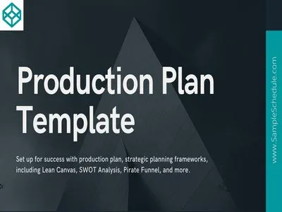 15+ Best Production Plan Template (Excel, Word) - sample schedule