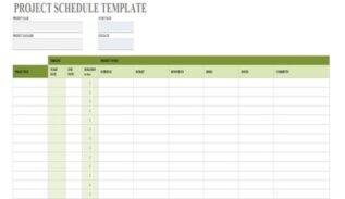 Create a Perfect Paint Schedule: Tips & 7+ Free Template - sample schedule