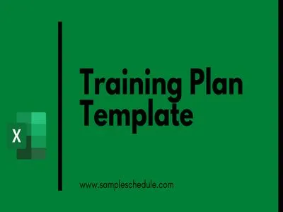 7+ Training Plan Template Excel Free - sample schedule