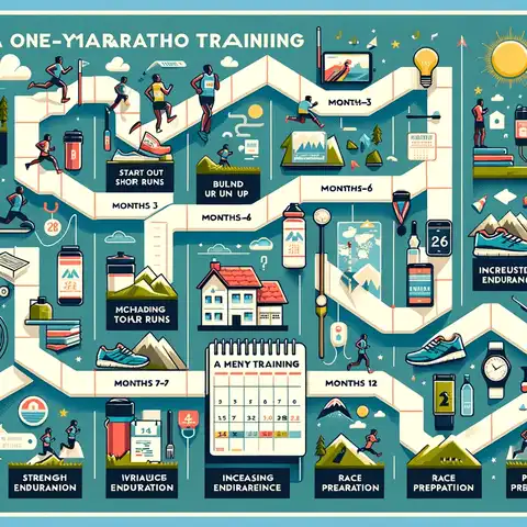 Marathon Training Schedule 1 Year - sample schedule